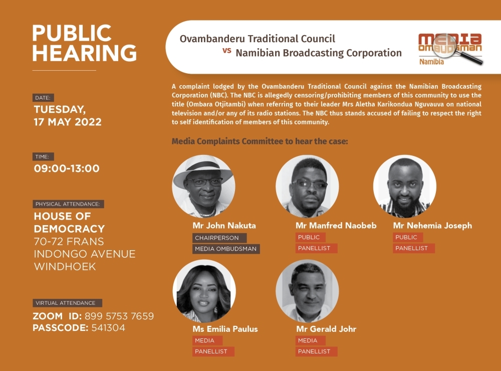 Media-ombudsman hoor klagtes in openbaar aan - Republikein - Jou Land ...